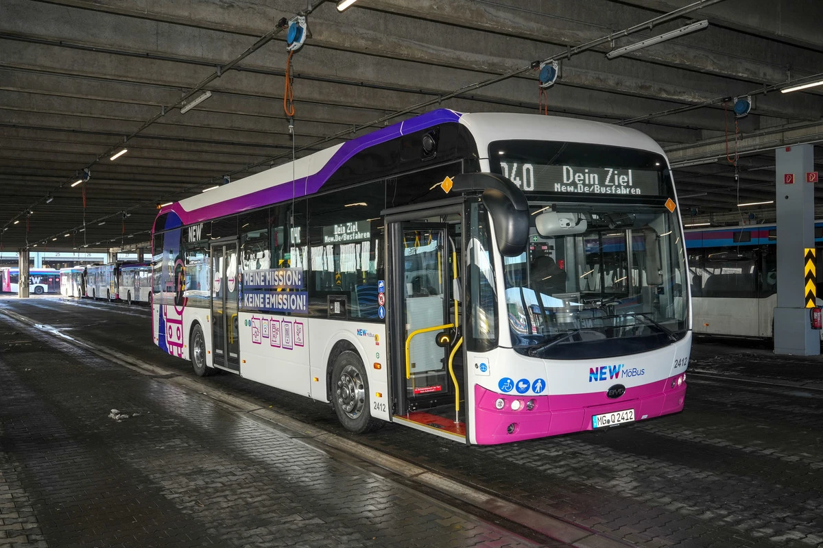 Liniennetzplan für die Stadtlinien – NEW AG